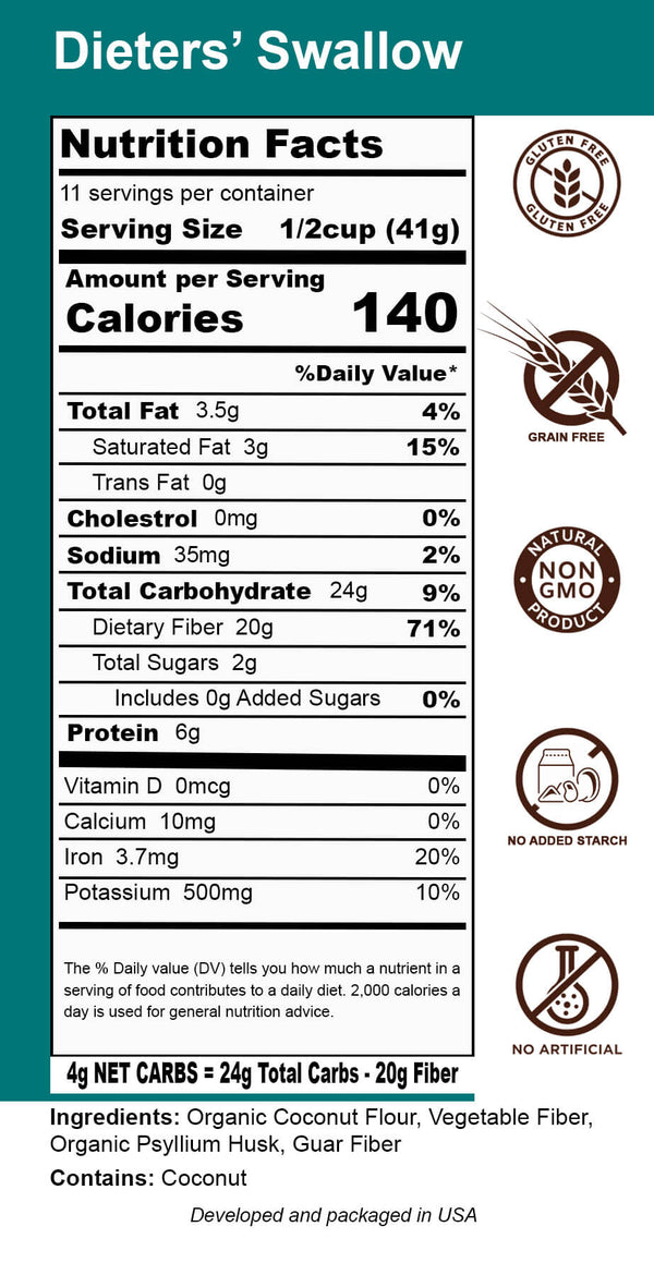 Dieters' Swallow-Slimweet Variety 5 Pack - Dals Foods
